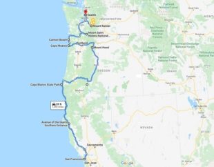 Perfect San Francisco to Seattle Road Trip Itinerary 2024